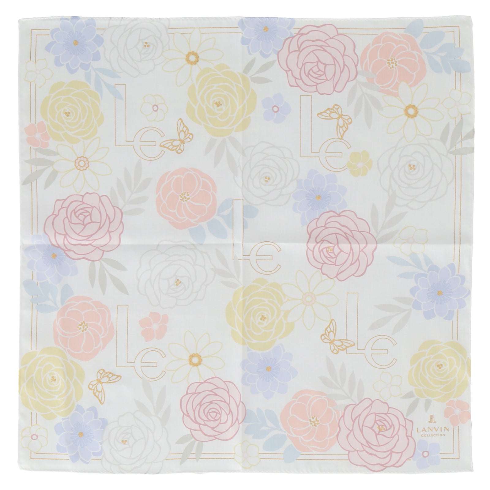 【NEW】婦人ハンカチ パステルローズ #080c イエロー – INTERMODE KAWABE