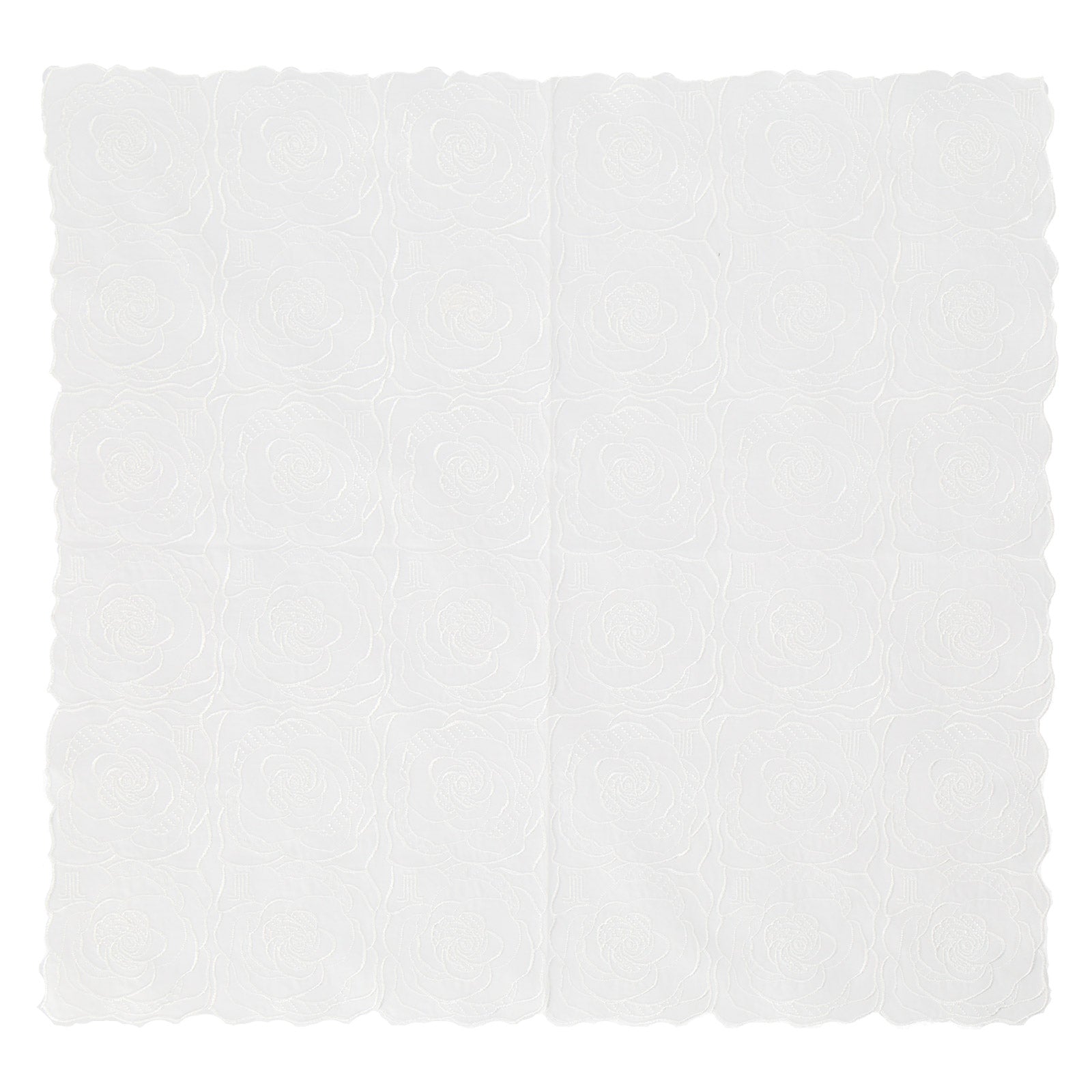 婦人エンブハンカチ #080c 白 – INTERMODE KAWABE