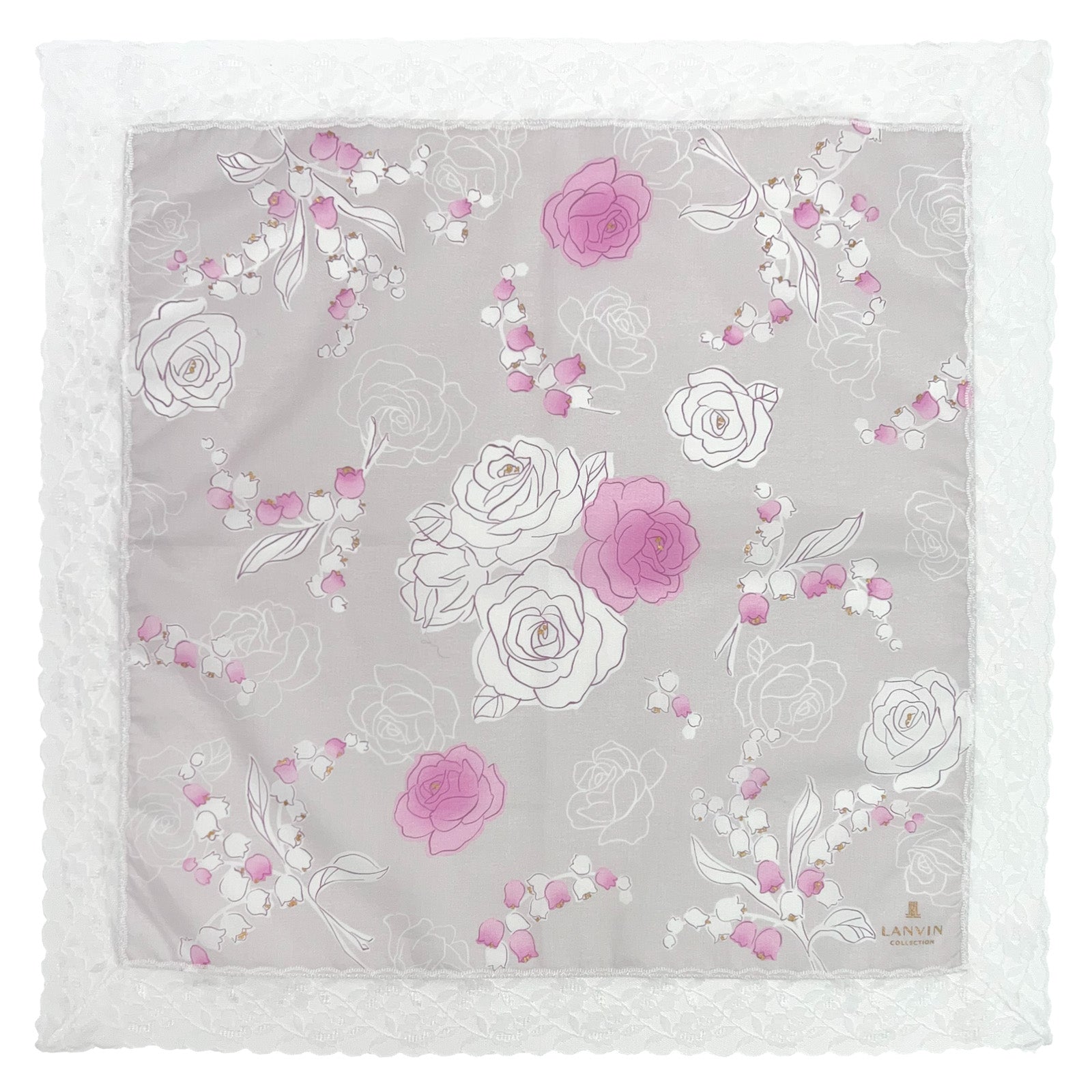 婦人ハンカチ #080c ライトグレー – INTERMODE KAWABE