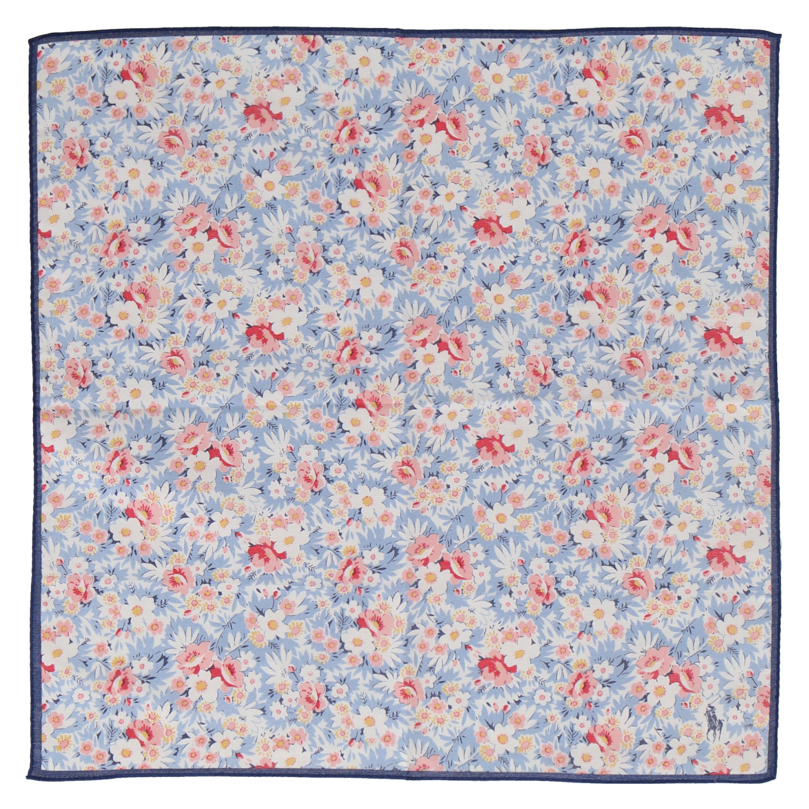 婦人プリントハンカチ #120c ネイビーブルー – INTERMODE KAWABE