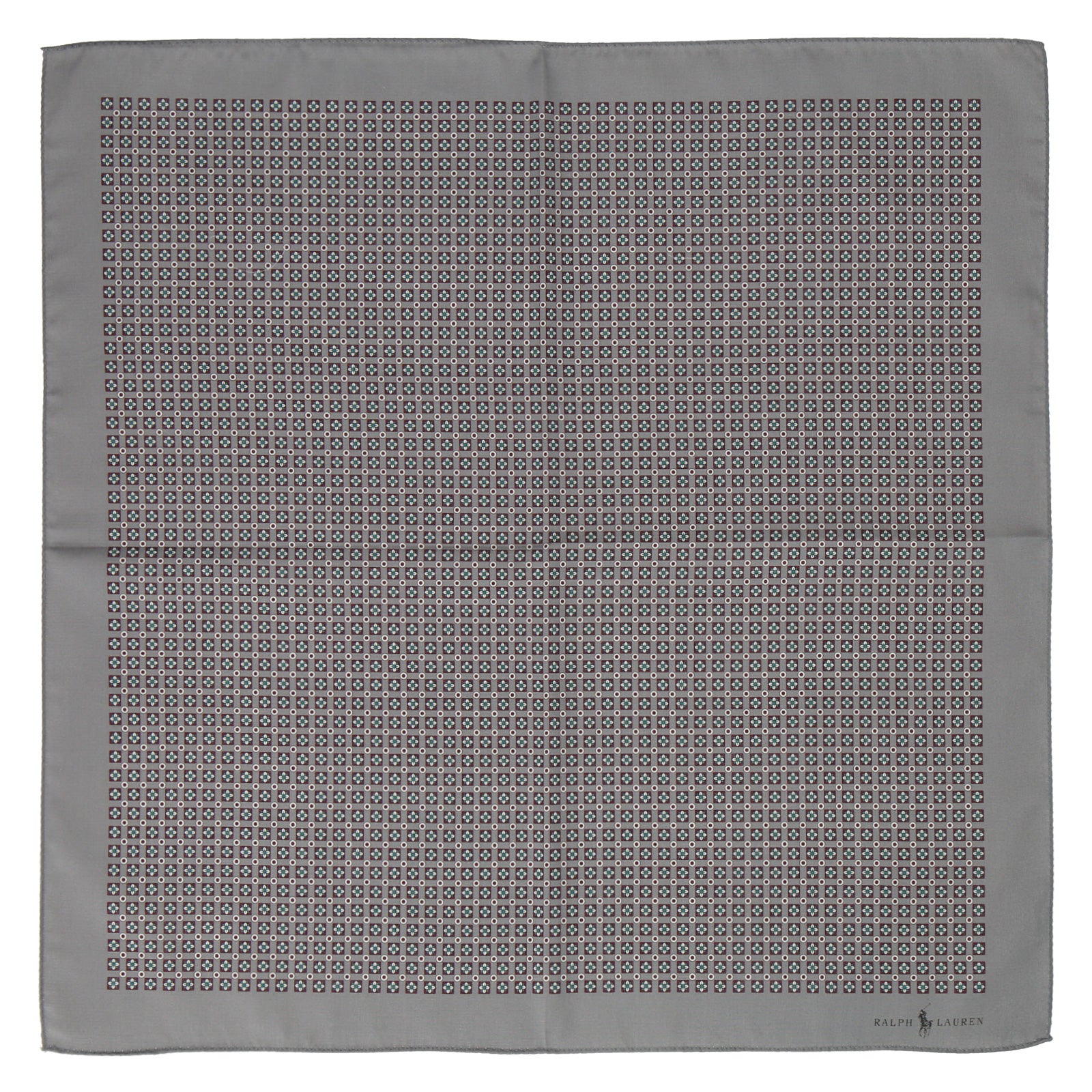 紳士プリントハンカチ #121b グレー – INTERMODE KAWABE