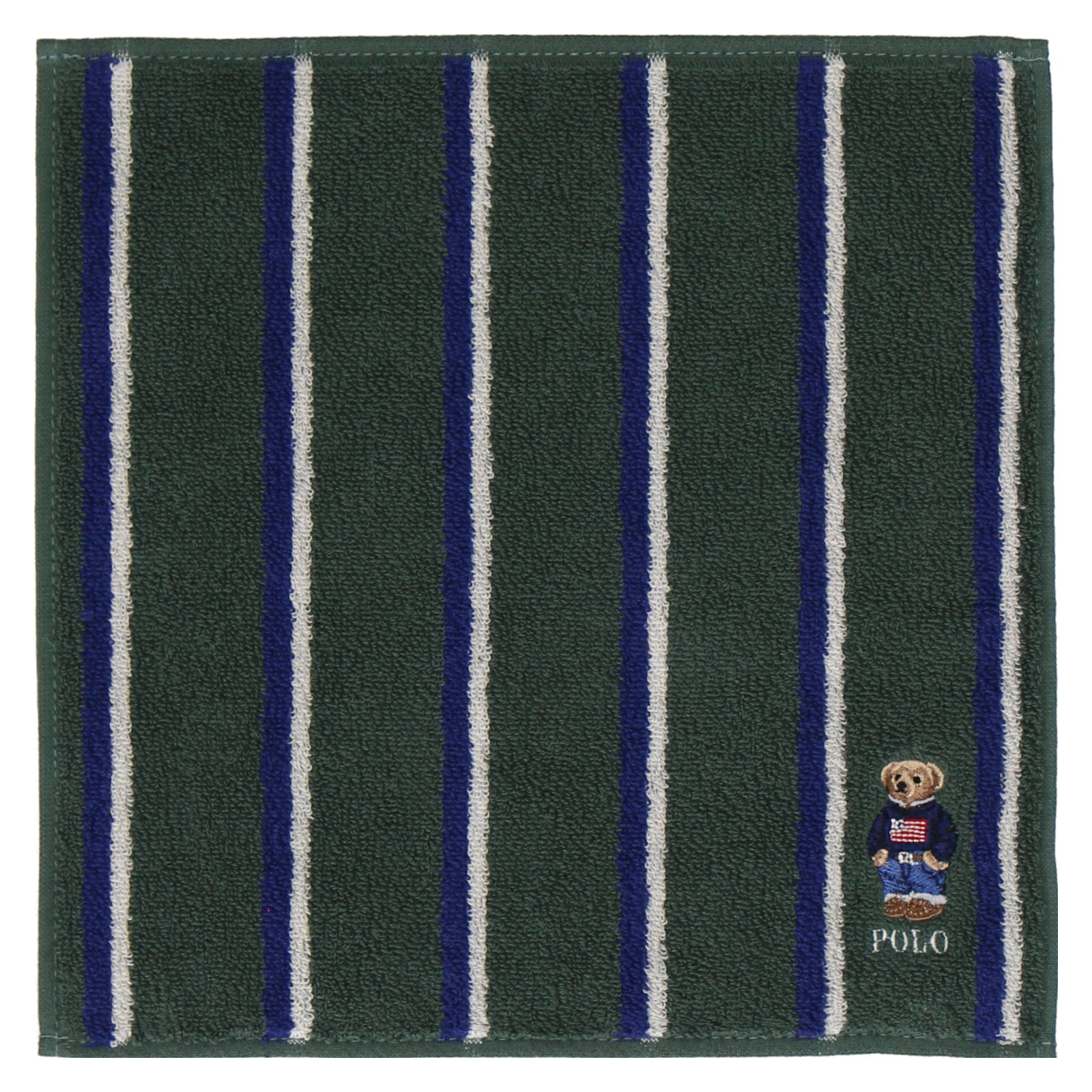 紳士ミニタオル #127b ポロベア ダークグリーン – INTERMODE KAWABE