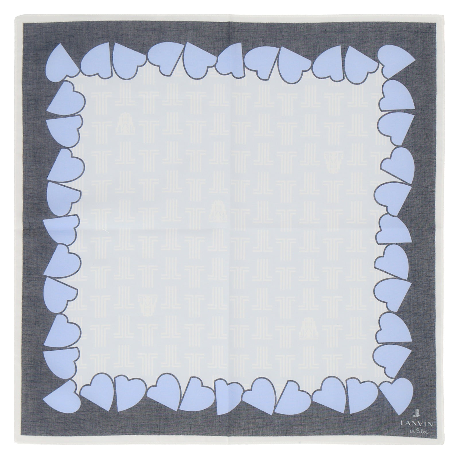 【NEW】婦人タオルハンカチ カッティングハート #173c ブルー – INTERMODE KAWABE