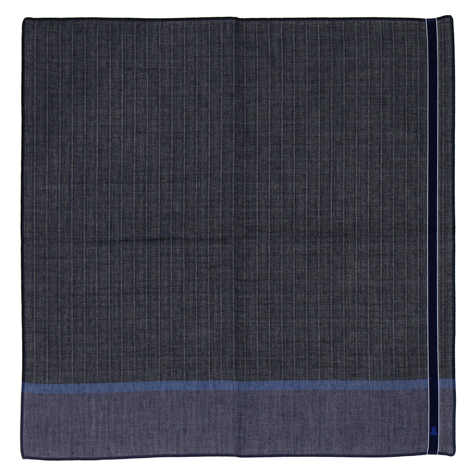 【NEW】紳士先染めハンカチ #175a ネイビーブルー – INTERMODE KAWABE