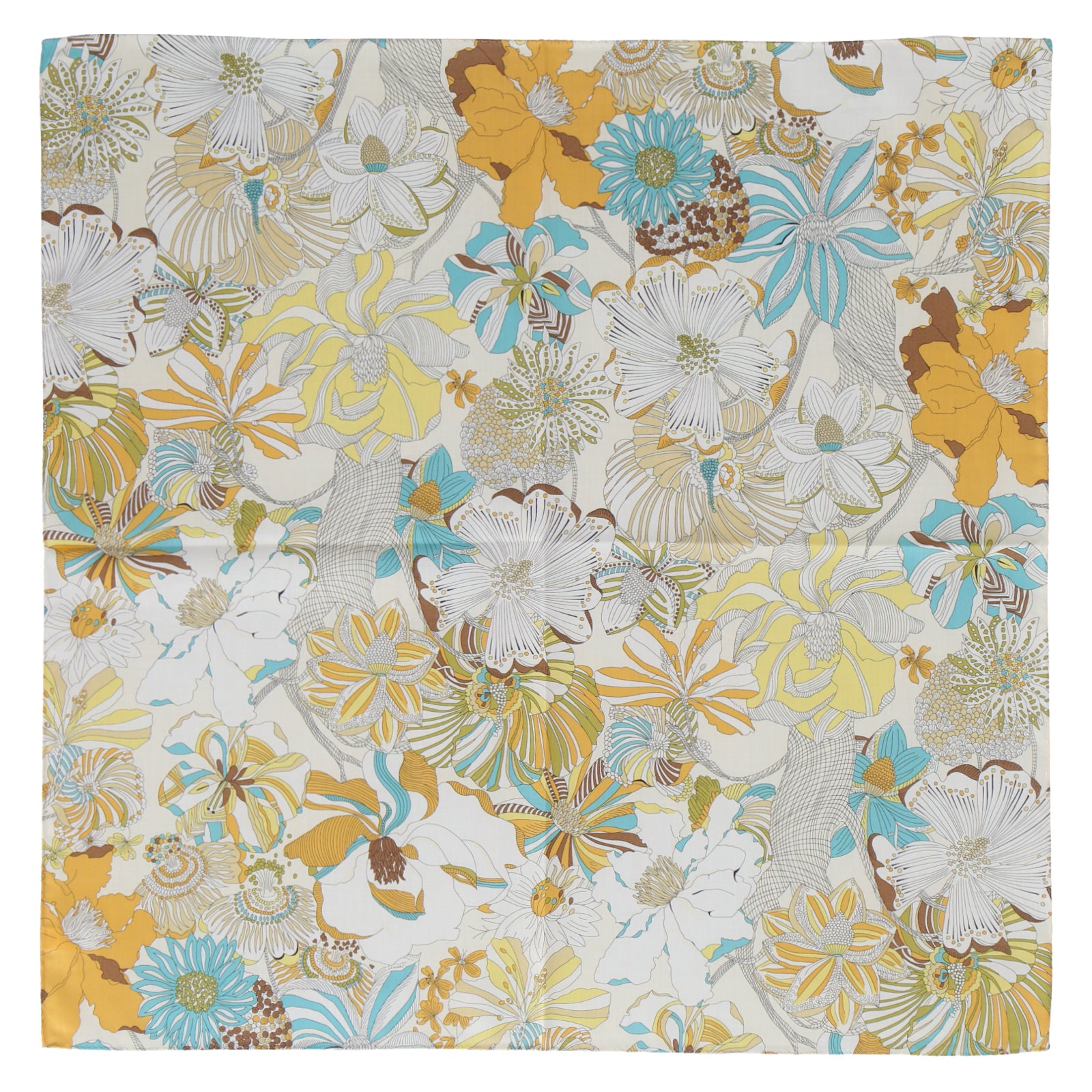 【NEW】婦人プリントハンカチ #190c イエロー – INTERMODE KAWABE