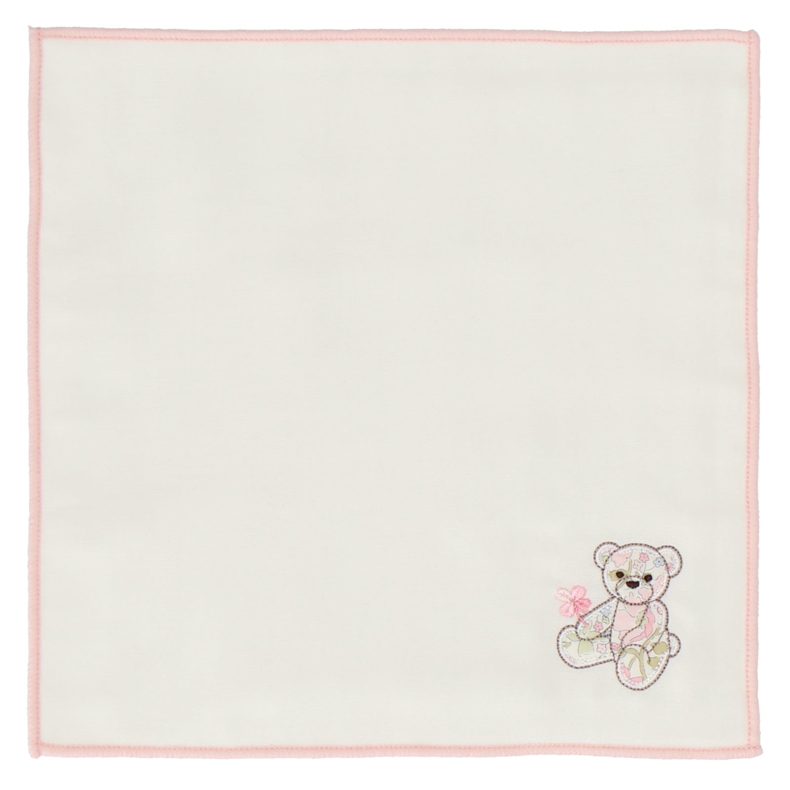 8重ガーゼハンカチ テディベア #190c アイボリー – INTERMODE KAWABE