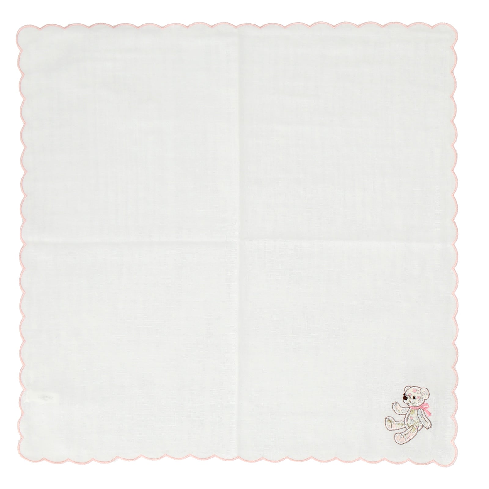 ガーゼハンカチ #190b テディベア クリーム – INTERMODE KAWABE