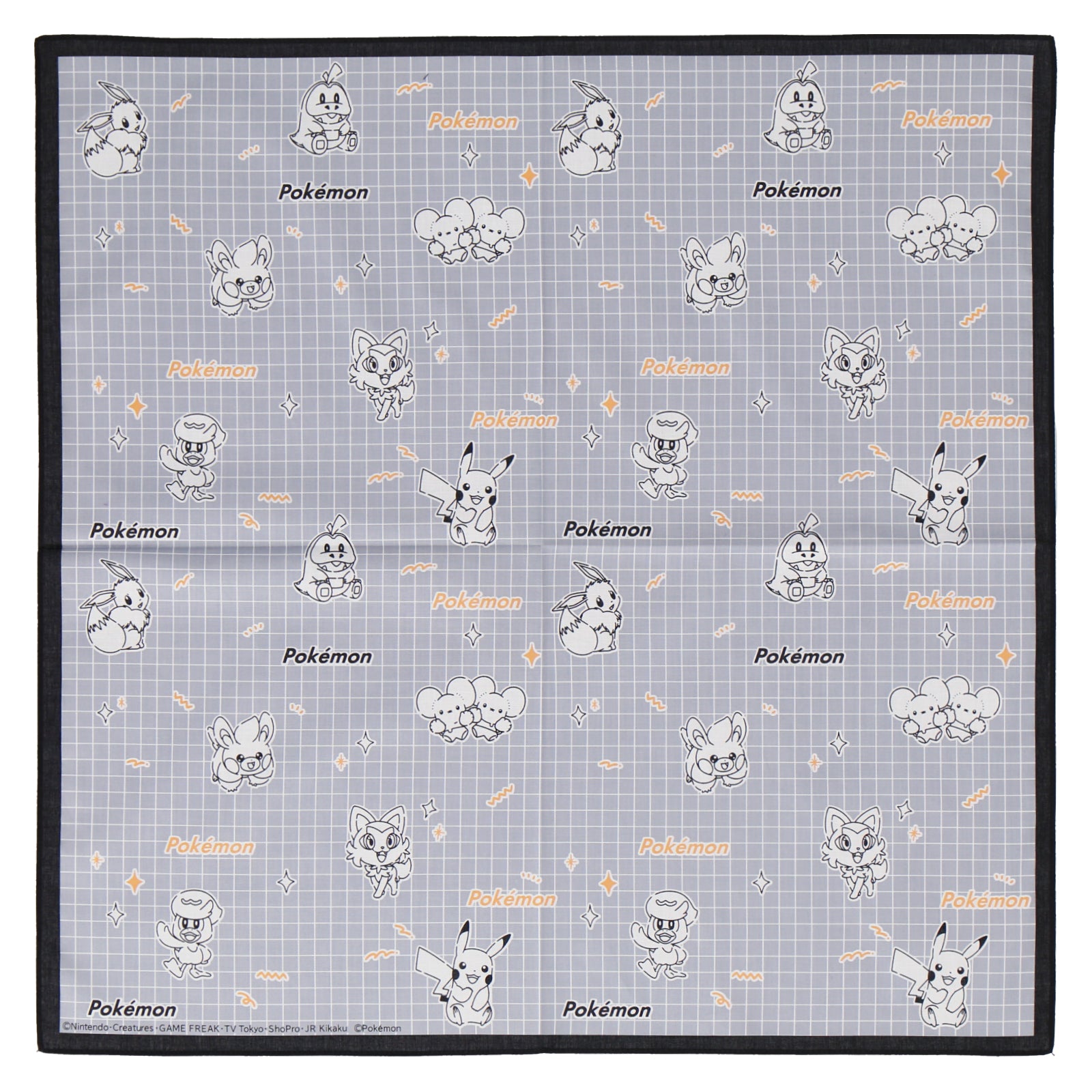 プリントハンカチ チェック #260c グレー – INTERMODE KAWABE