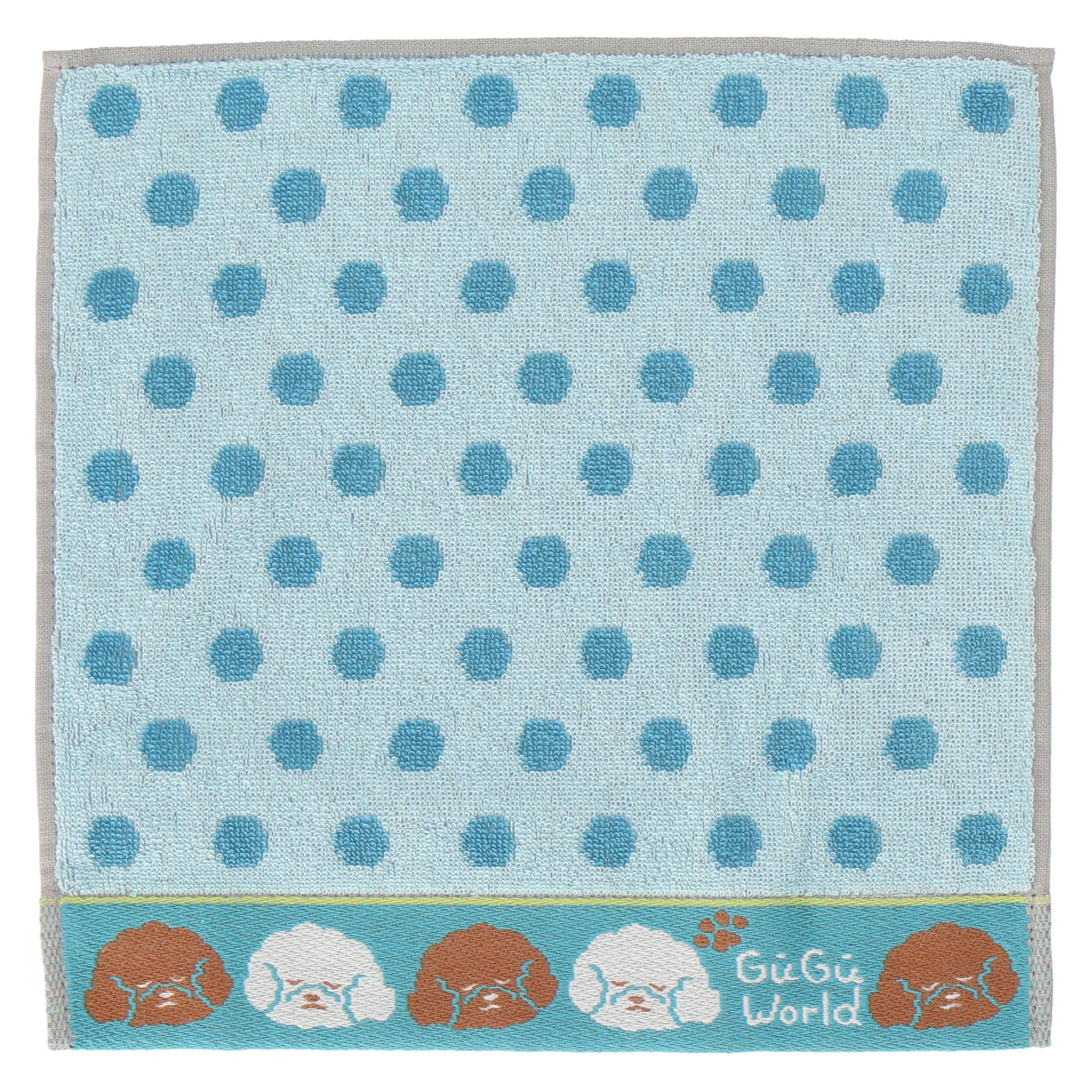 婦人タオルハンカチ #367b ターコイズ – INTERMODE KAWABE