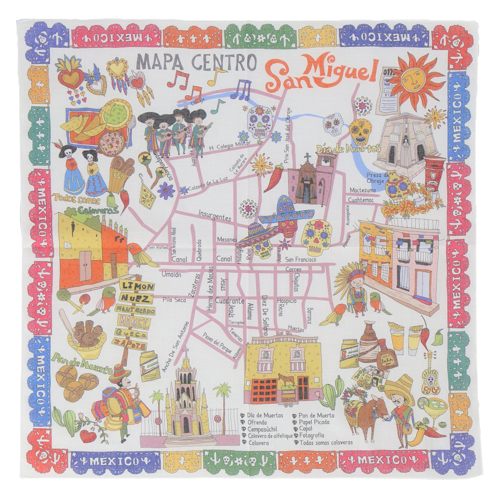 ハンカチ メキシコ サンミゲル #445a 白 – INTERMODE KAWABE