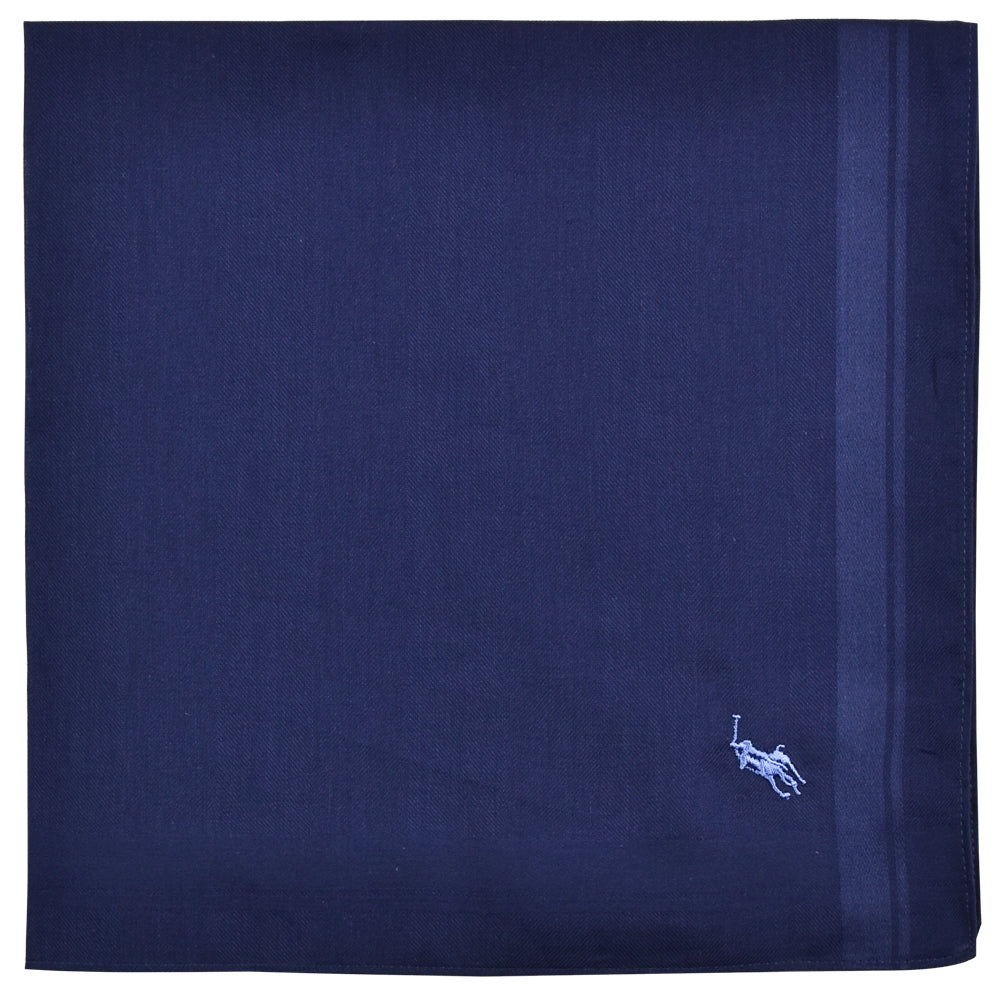 先染めハンカチ アクセントライン #122c ネイビー – INTERMODE KAWABE