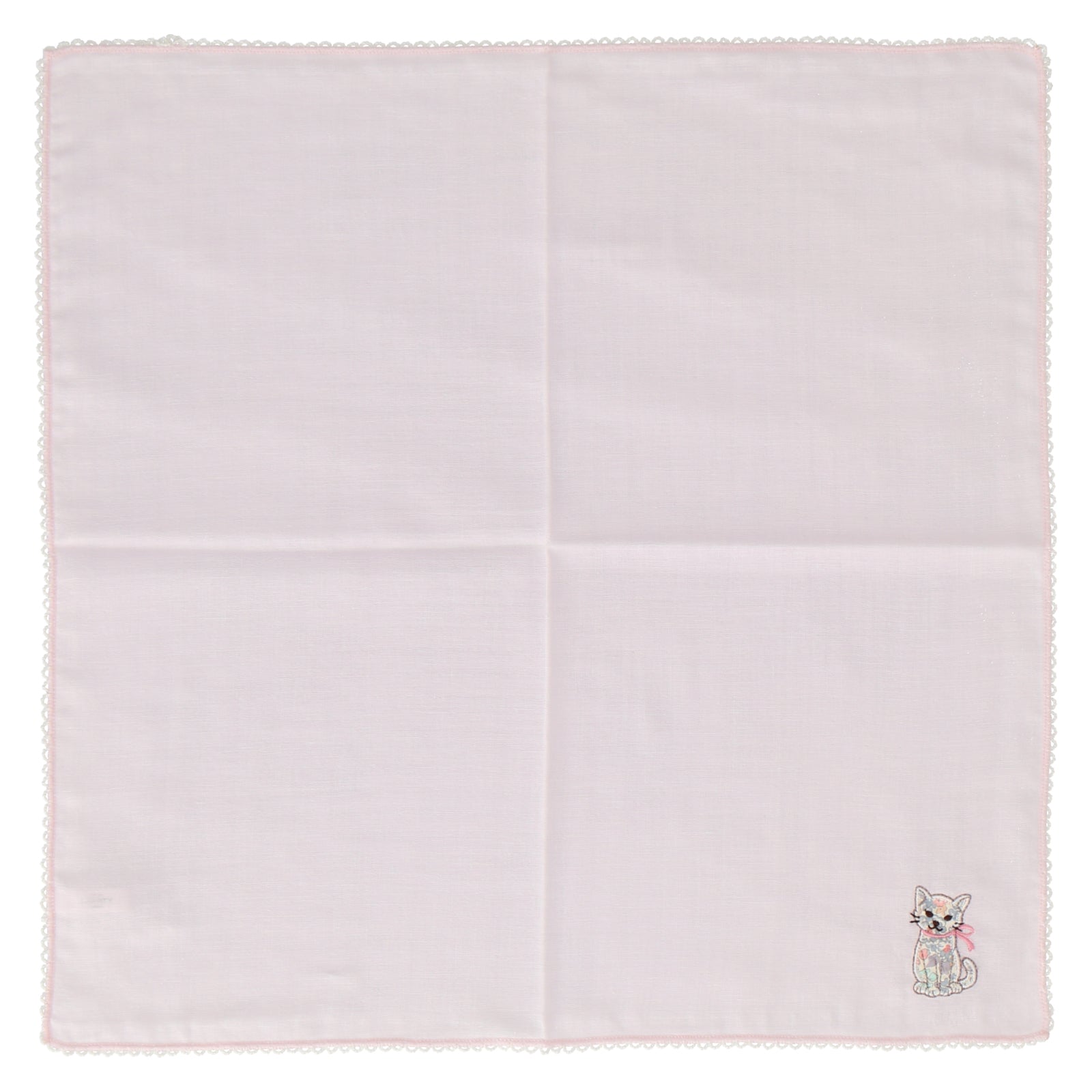 ガーゼハンカチ キャット #190a ピンク – INTERMODE KAWABE