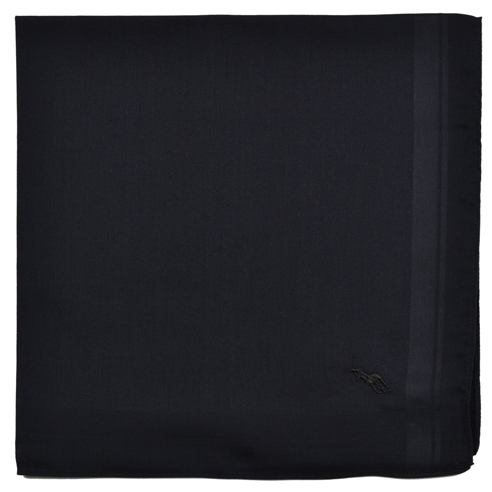 先染めハンカチ アクセントライン #122a ブラック – INTERMODE KAWABE